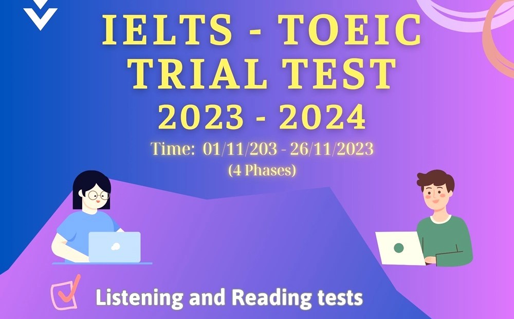 IELTS AND TOEIC TRIAL TEST 2023 - 2024 | Faculty of Foreign Languages